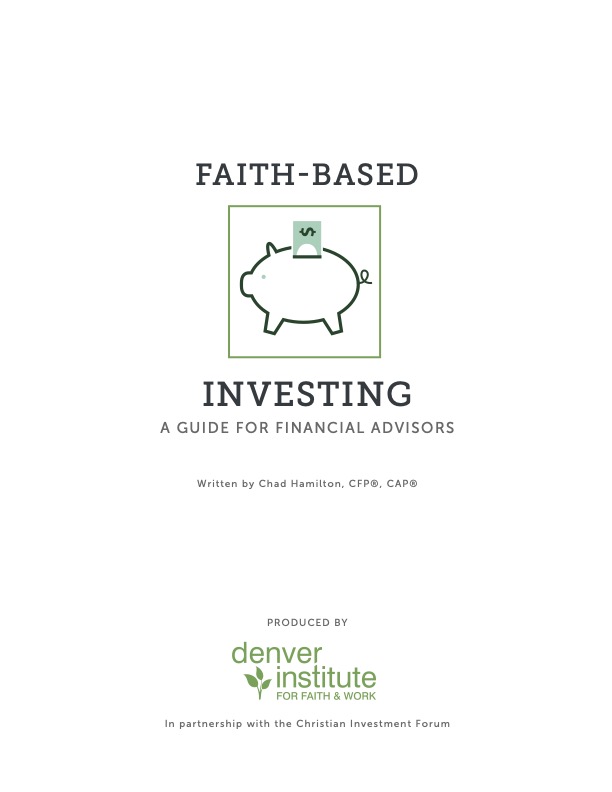 Downloads - Denver Institute For Faith & Work